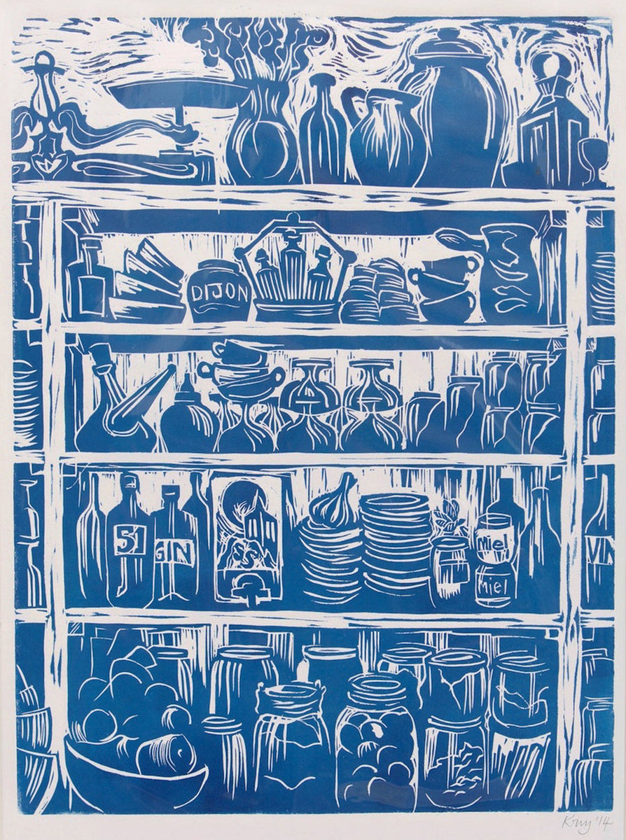 Rebecca's Cupboard Limited Edition Linocut Print – Kate Guy Prints